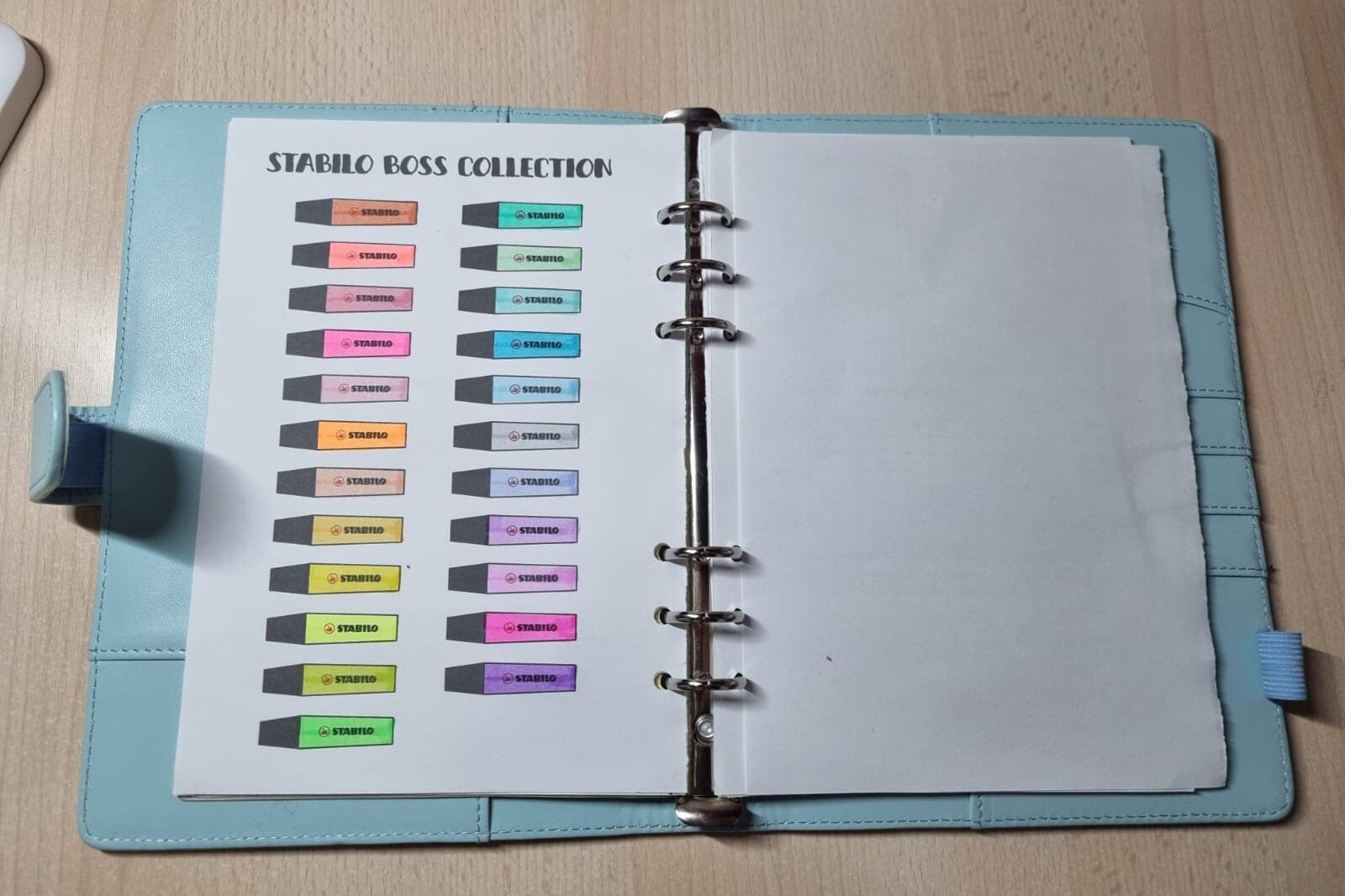 Stabilo Boss Swatches, Stabilo Marker, Swatch, Color Chart, A4, A5 ...