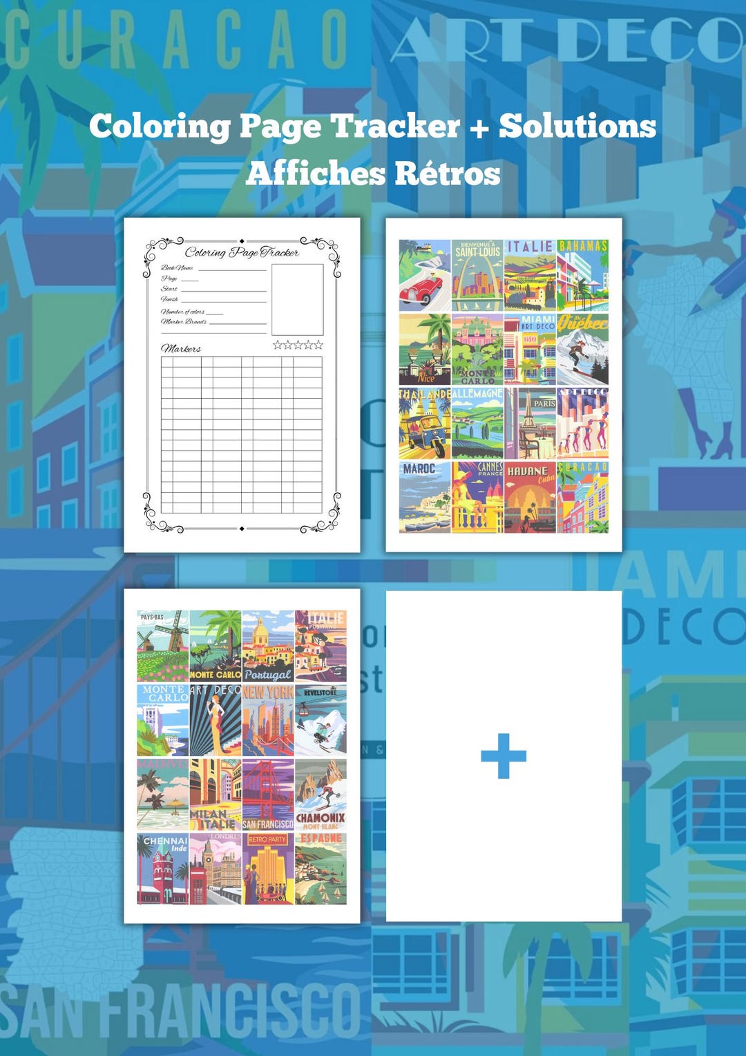 Coloring Page Tracker - Solution Retro Posters - Coloring Tracker ...