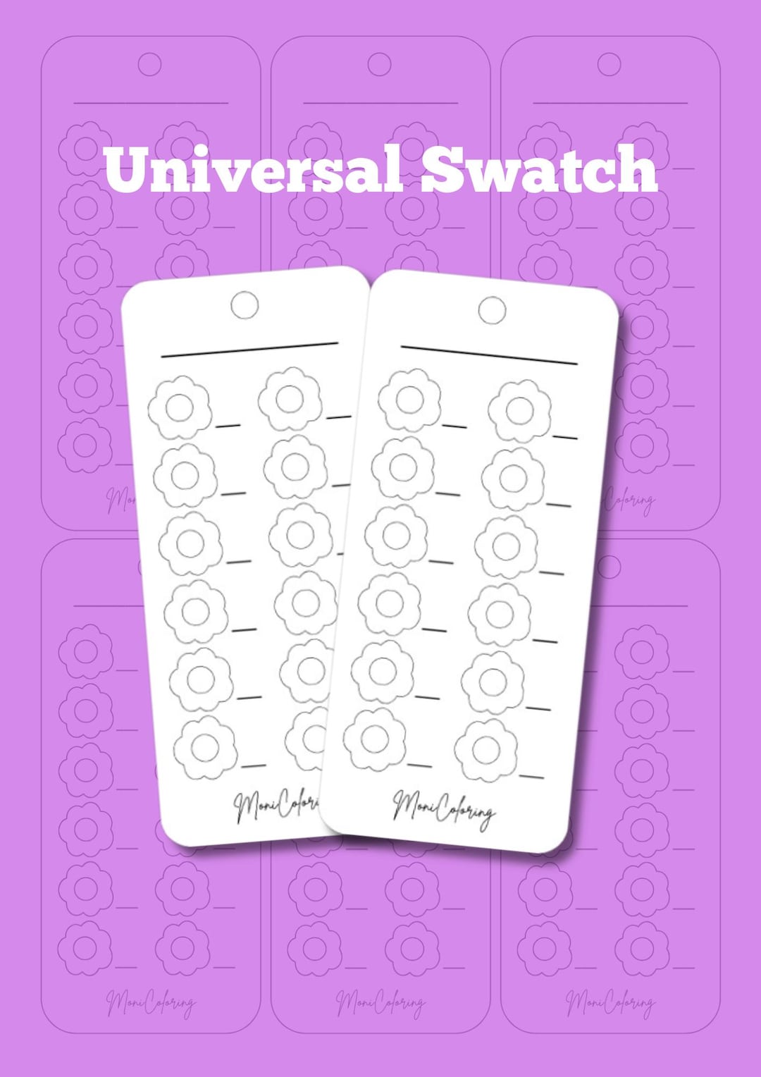 Universal Template - Universal Swatch Template - Swatch - Printable ...