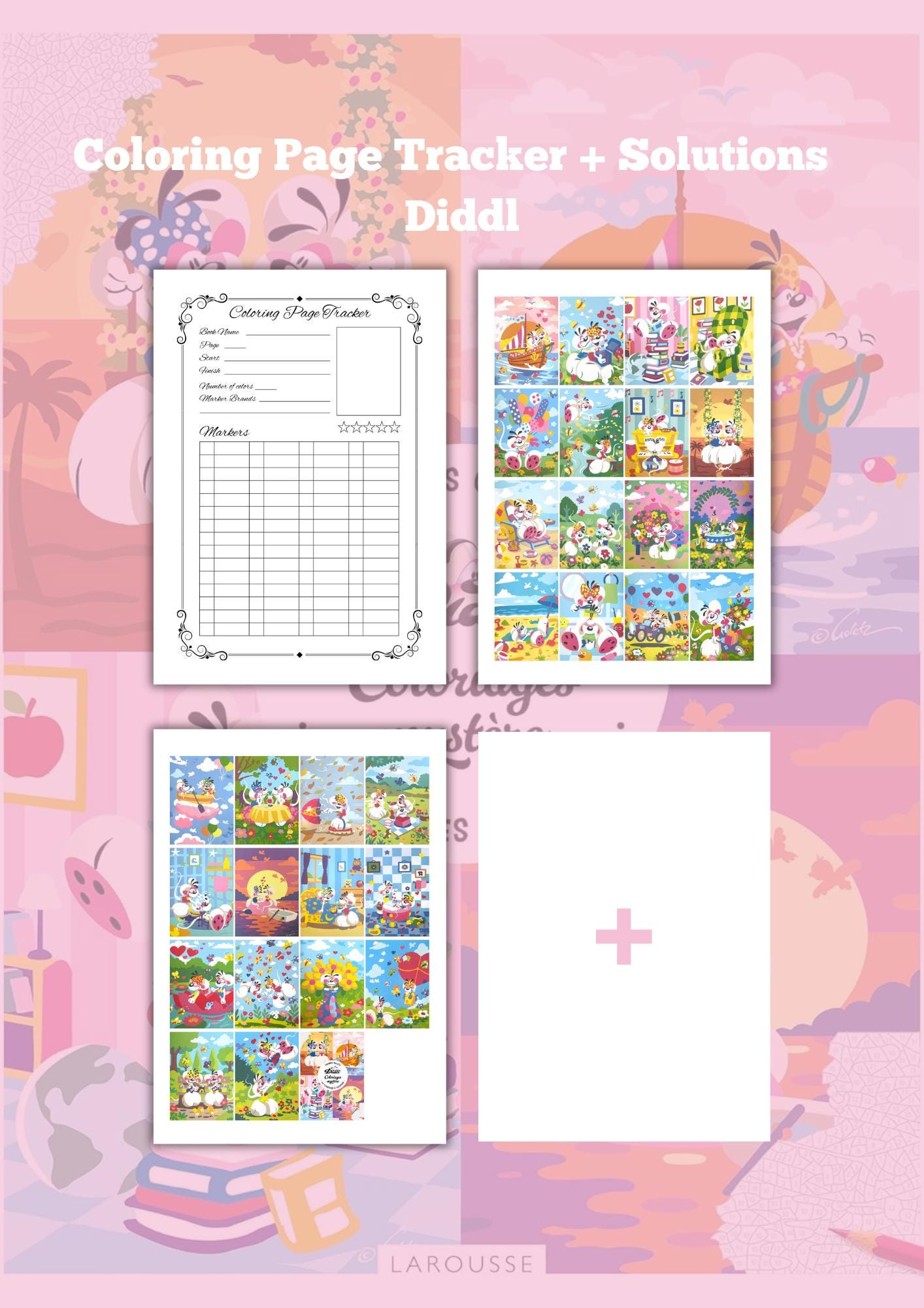Coloring Page Tracker - Solution Diddl - Coloring Tracker Template ...