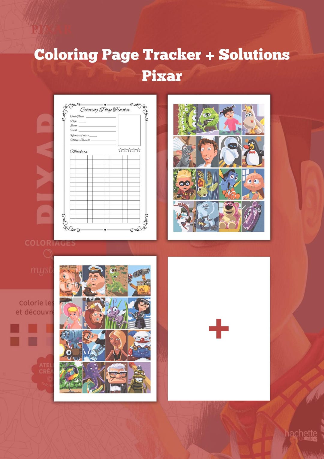 Coloring Page Tracker - Solution Pixar 2 - Coloring Tracker Template ...