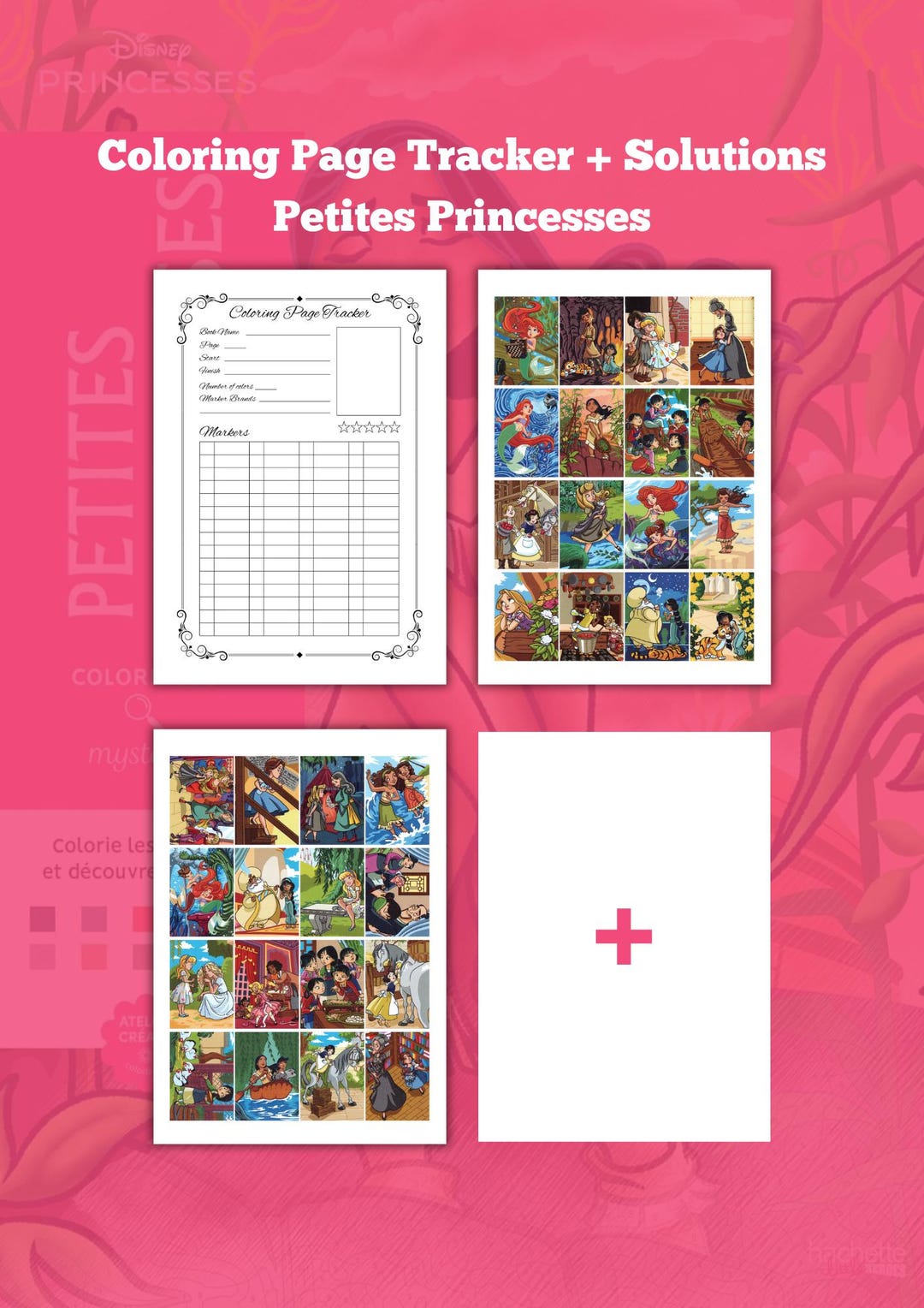 Coloring Page Tracker - Solution Petites Princesses - Coloring Tracker ...