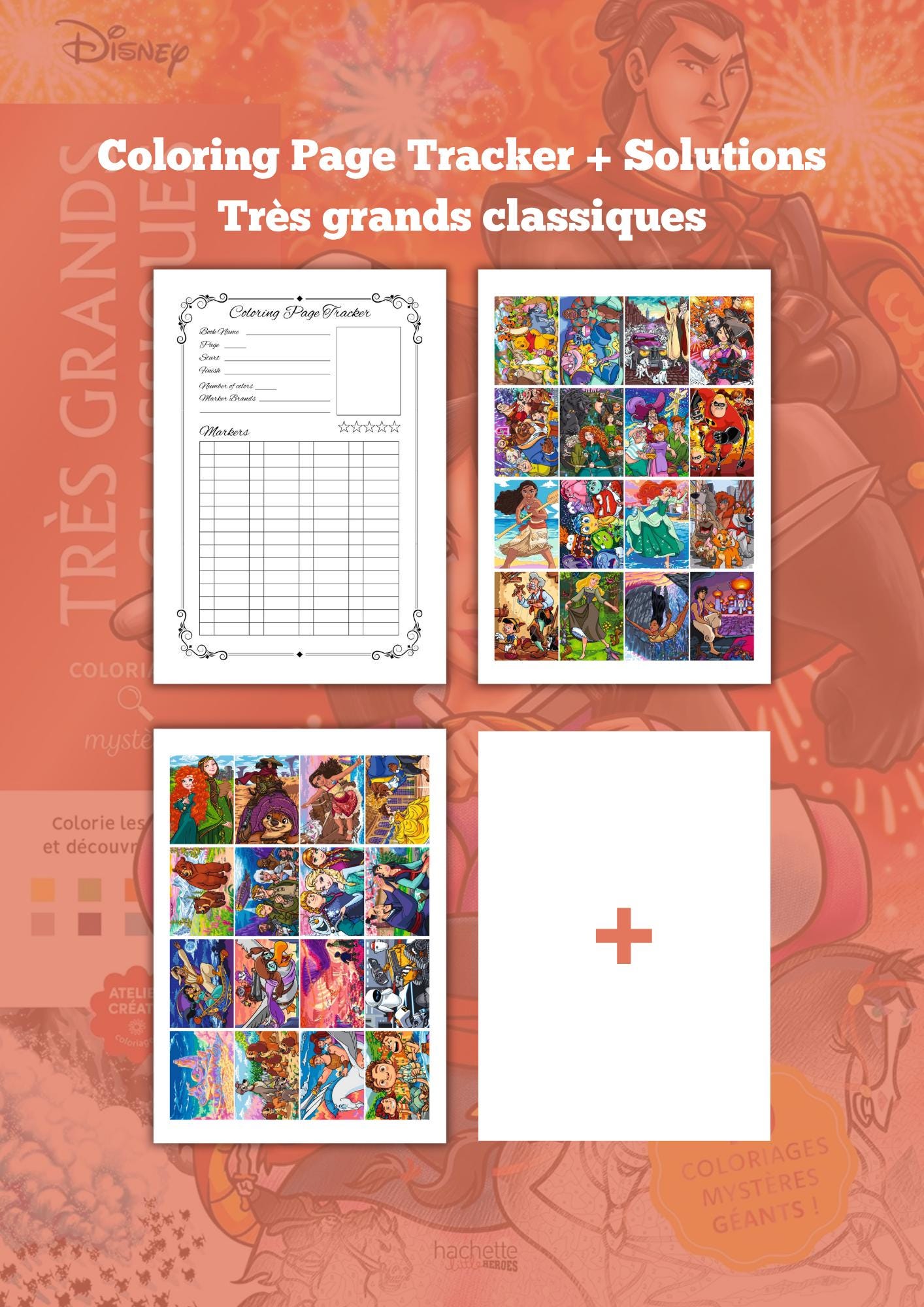 Coloring Page Tracker - Solution Très Grands Classiques - Coloring ...