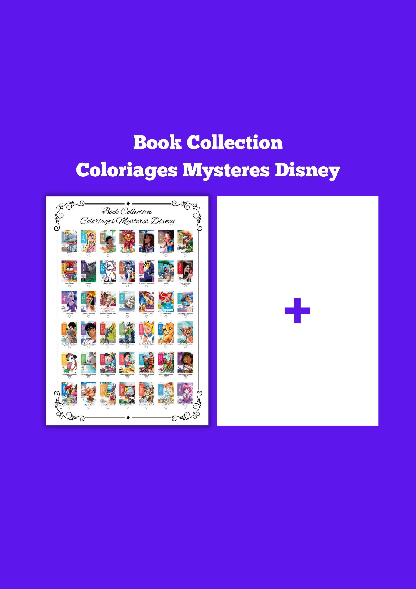List of Books Coloriages Mysteres Disney - Book Tracker Template ...