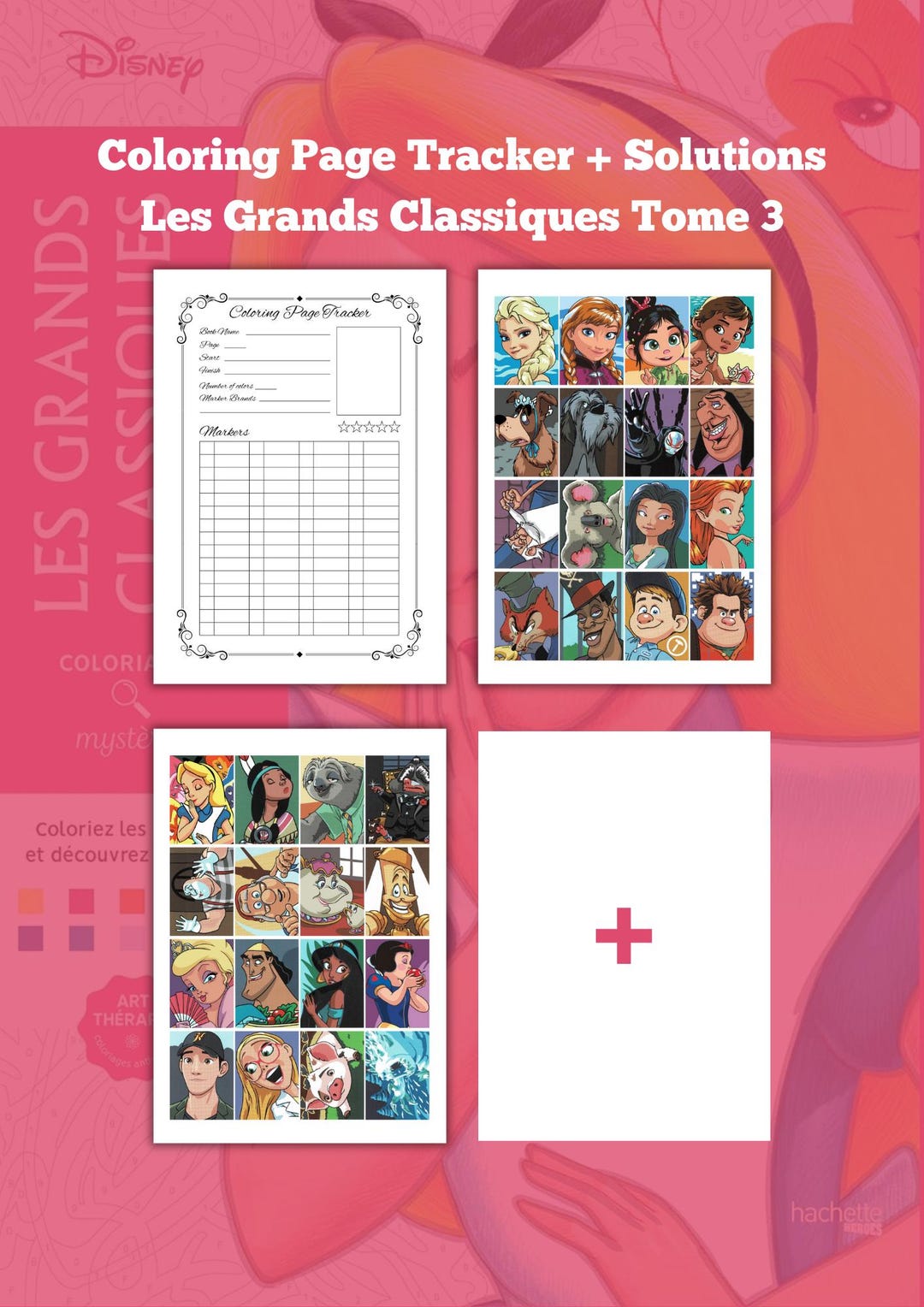 Disney Coloring Page Tracker - Solution Tome 3 - Coloring Tracker ...