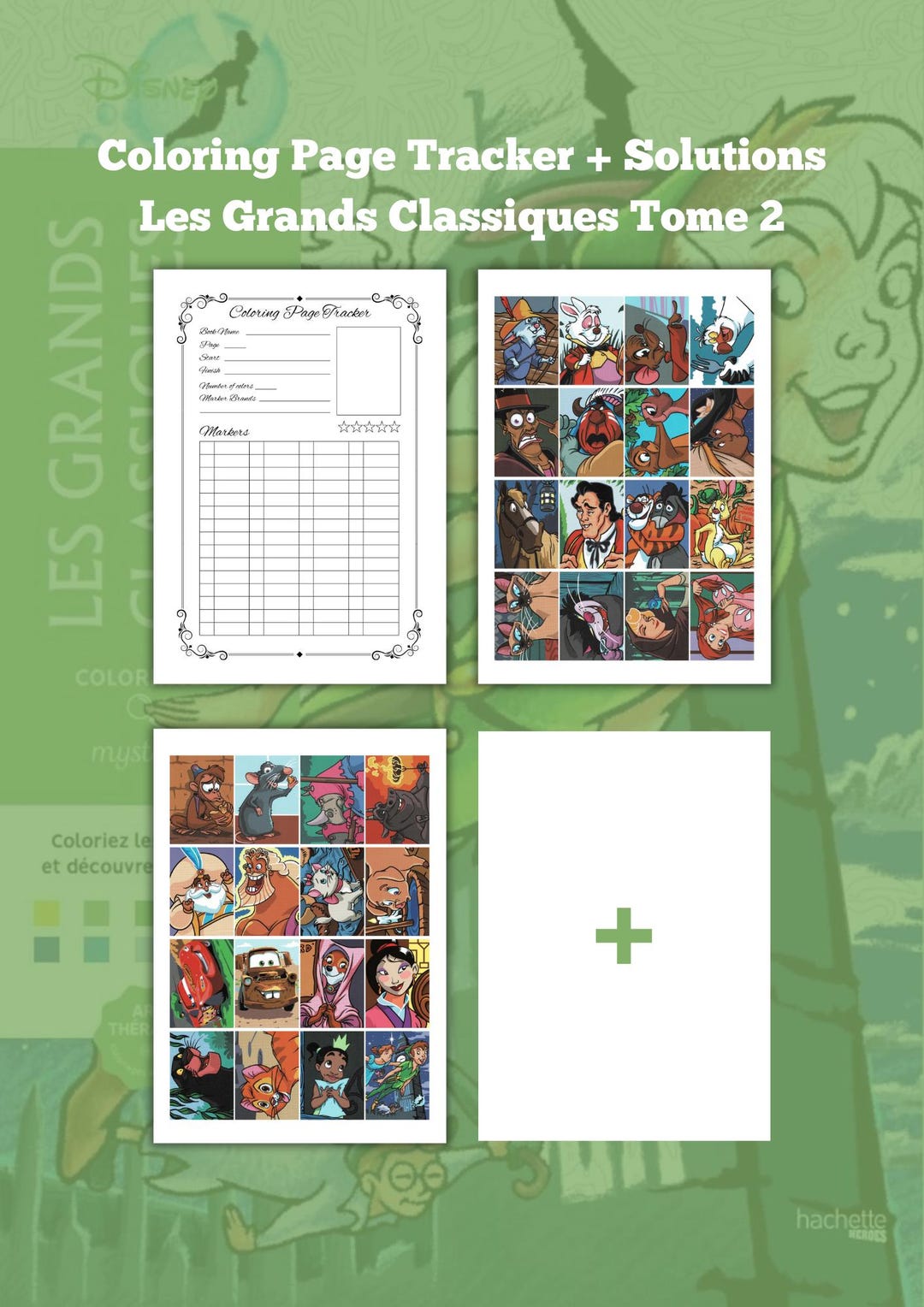 Disney Coloring Page Tracker - Solution Tome 2 - Coloring Tracker ...