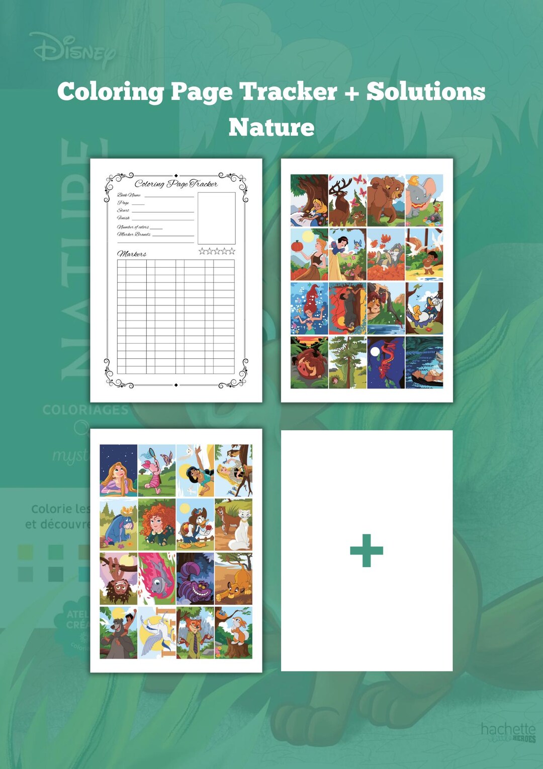 Coloring Page Tracker - Solution Nature - Coloring Tracker Template ...