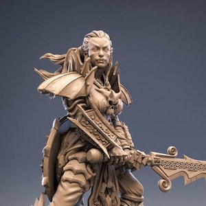 Ivana the High Duchess Vampire Miniature, Dungeons and Dragons 3d ...