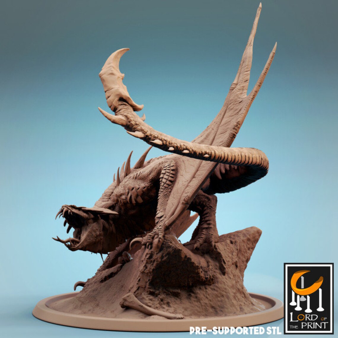 Vouivre Soldier Roar 3d Printed RPG Miniature Model Dugeons | Etsy