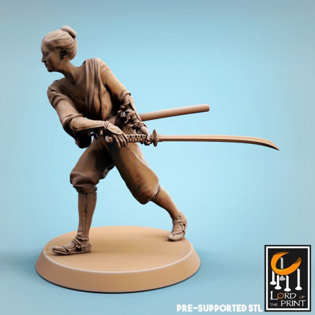 Arquebusier Female Miniature Model for Dungeons and Dragons Tabletop ...