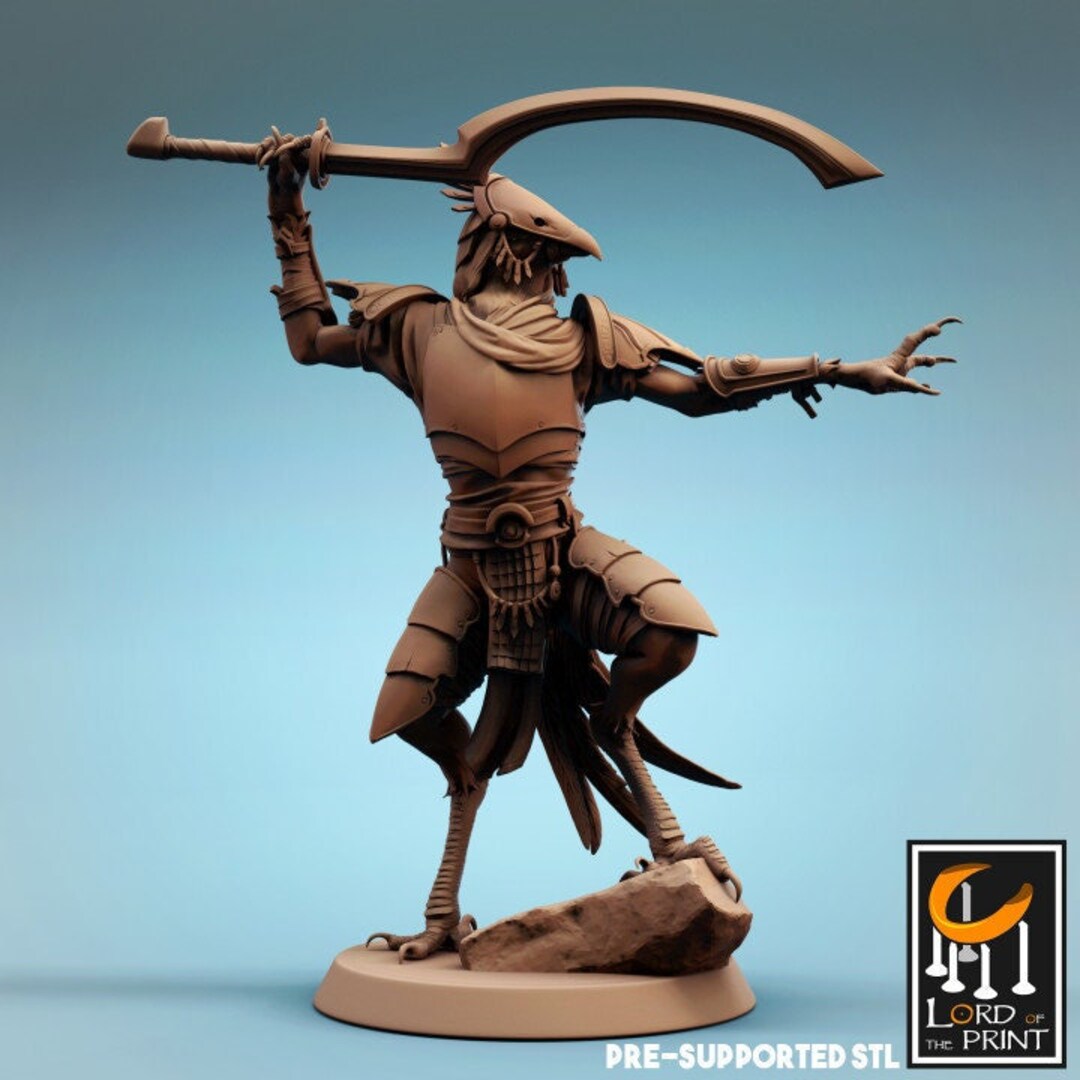 Kenku Soldier 2, 32mm Miniature Model, Dungeons and Dragons 3d Printed ...