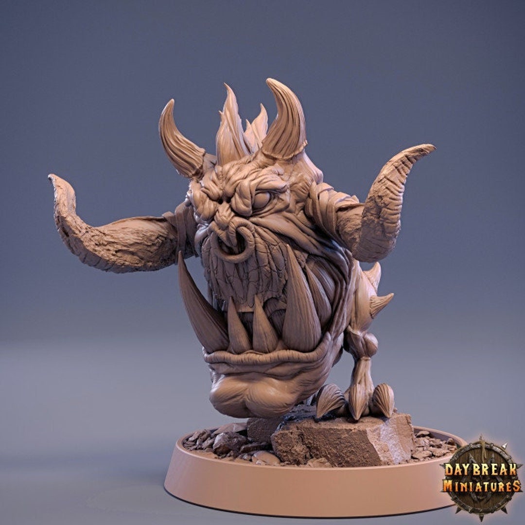 Head Runner Miniature Model, Dungeons and Dragons Mini, Resin 3d ...