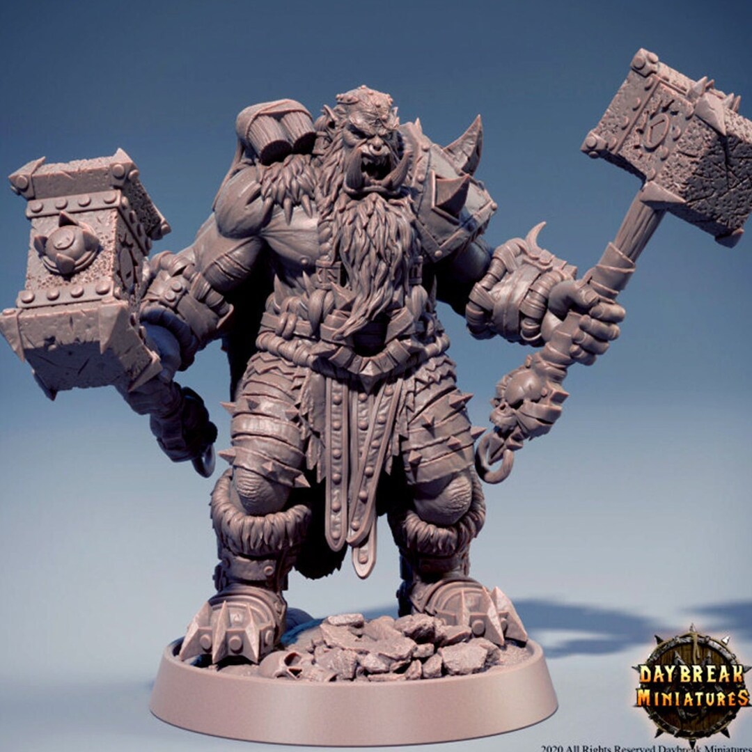 Rutger the Orc, Mini D&D Resin 32mm 75mm Miniature Donjons et Dragons ...