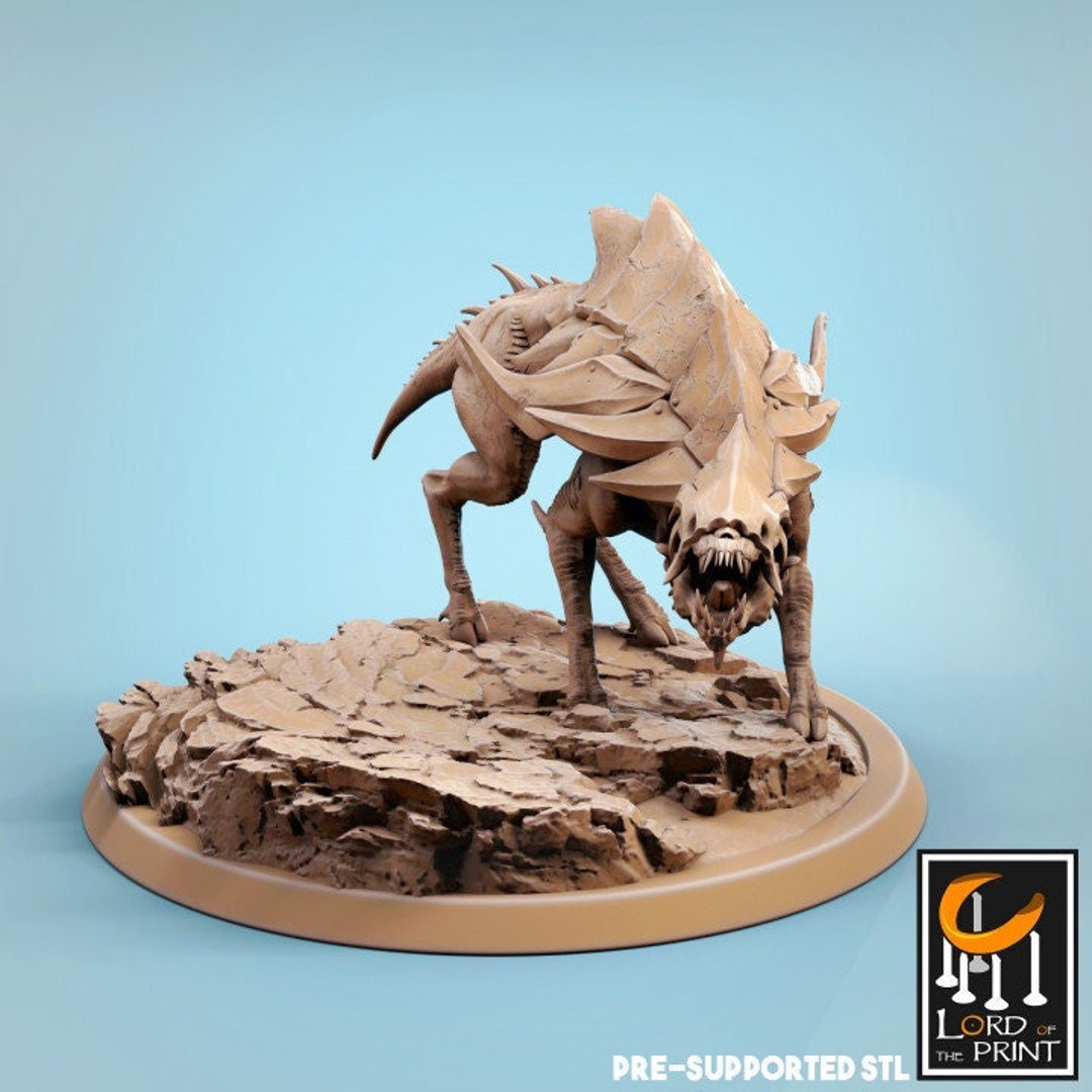 Infernum Dog Miniature Model, Dungeons and Dragons 3d Printed Mini, Dnd ...