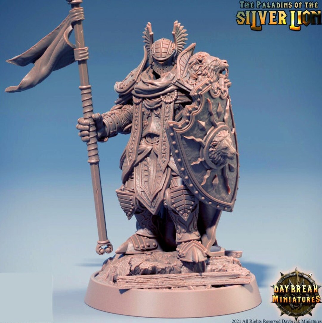Colonel Thierry - Paladin Miniature Model, 32mm Scale Dungeons and ...