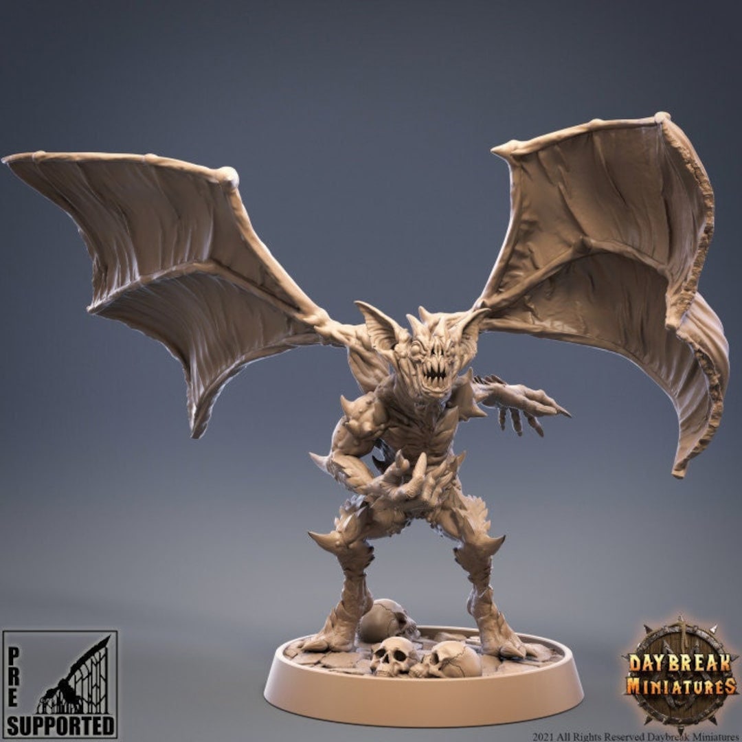 Blood Wing Sonus Vampire Miniature Model for D&D, Tabletop RPG Mini ...