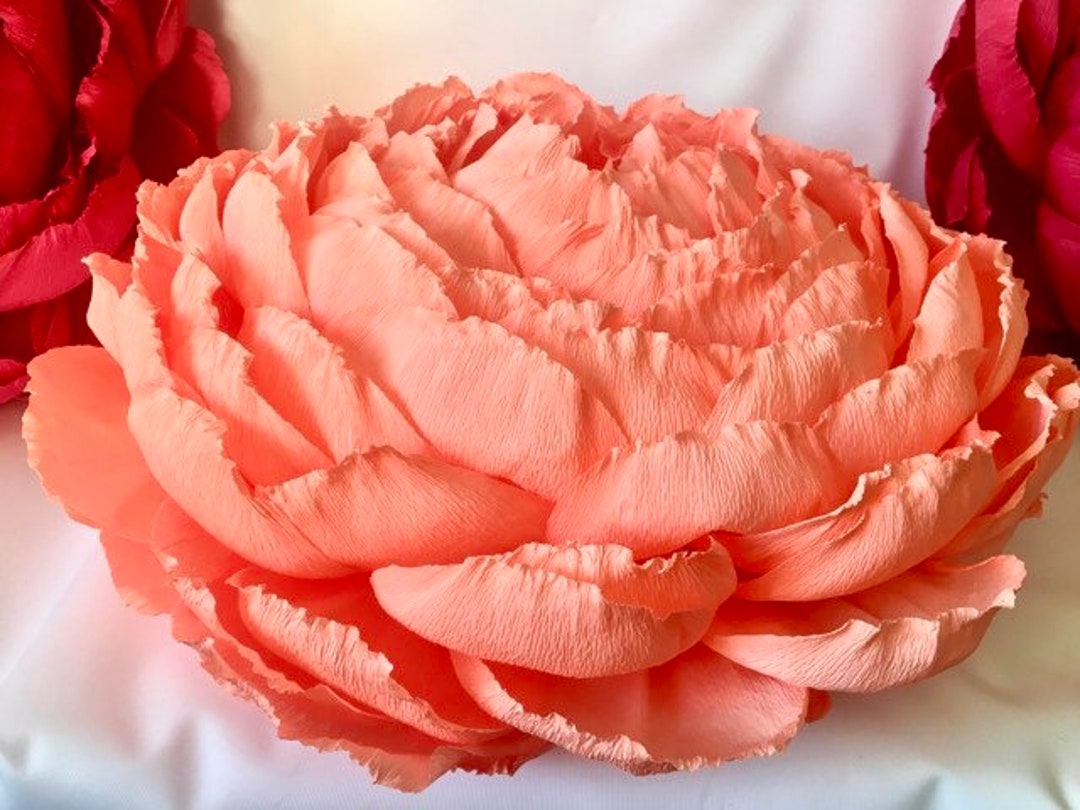 Peony Giant, Paper Flower, Peony Paper Flowers Giant, Wall Decor ...