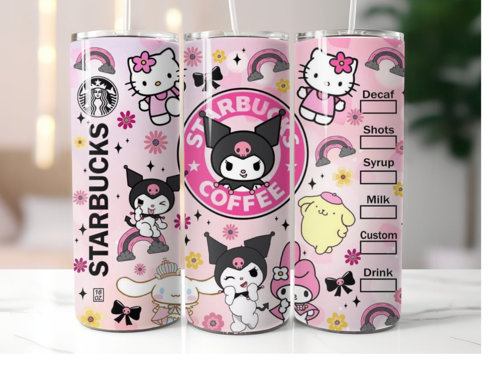 Kuromi Coffee I Kuromi & Friends Coffee I Hello Kitty Tumbler I 20 Oz ...