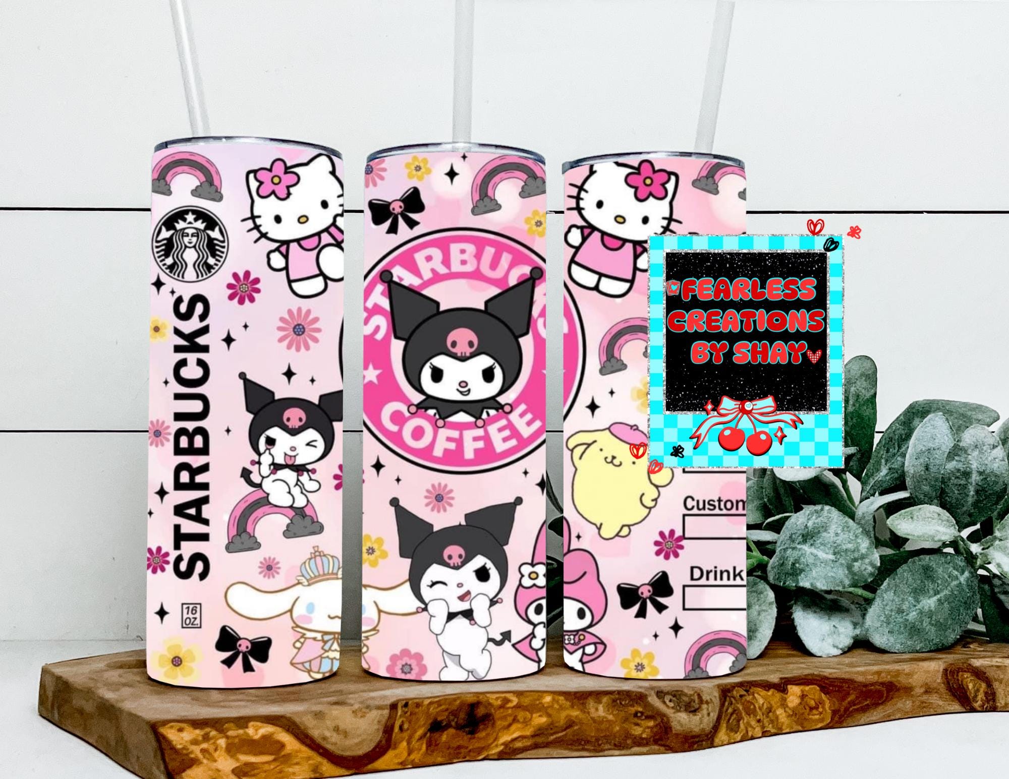 Kuromi Coffee I Kuromi & Friends Coffee I Hello Kitty Tumbler I 20 Oz ...