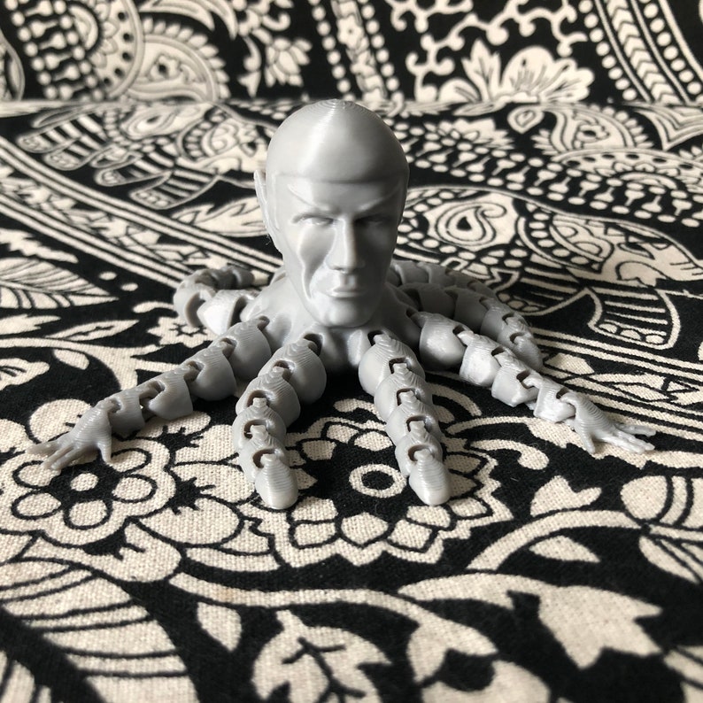 Spocktopus: 3D Printed Sci-fi Octopus Figure - Etsy