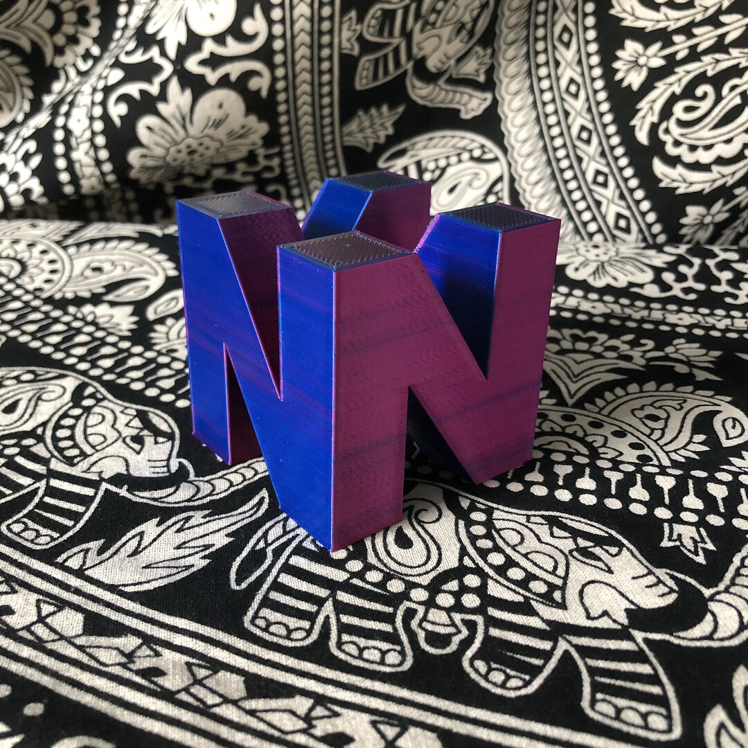 N64/nintendo 64 Video Game Cube Logo Sign, Man Cave, Game Room, Shelf ...