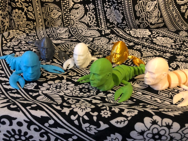Lobster Rock Lobster 3d Printed Fidget Toy Rocktopus - Etsy