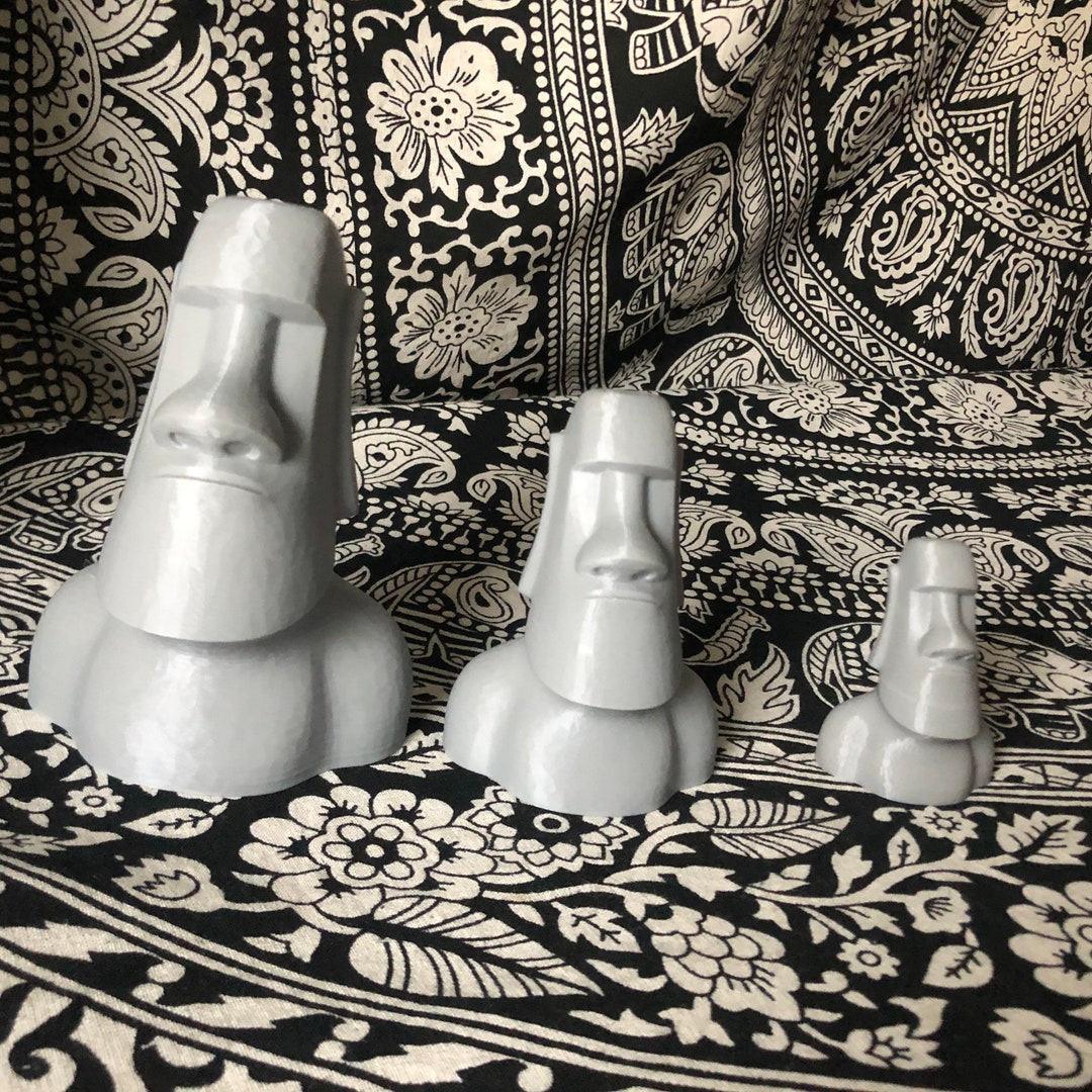 Easter Island Moai Head Repica Model | 3D Printed | Various Sizes and ...
