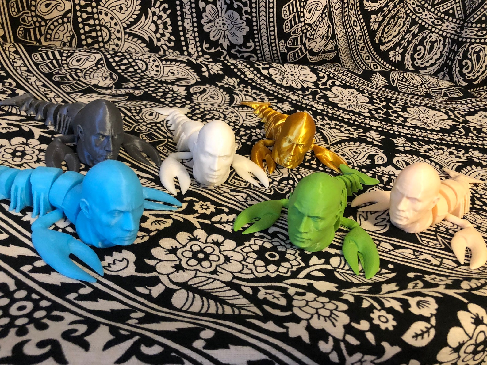 Lobster Rock Lobster 3d Printed Fidget Toy Rocktopus - Etsy