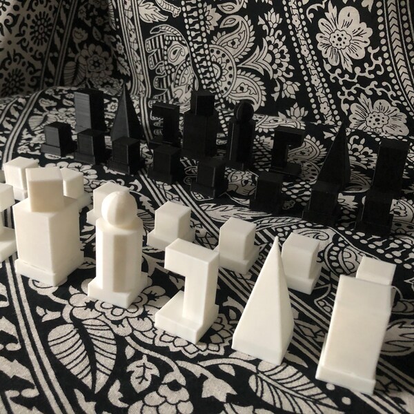 Minimalist Chess Set - Etsy
