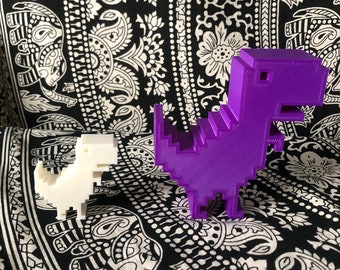 Google Chrome Dinosaur T-rex| A 3D Printed Model With Cactus Background ...