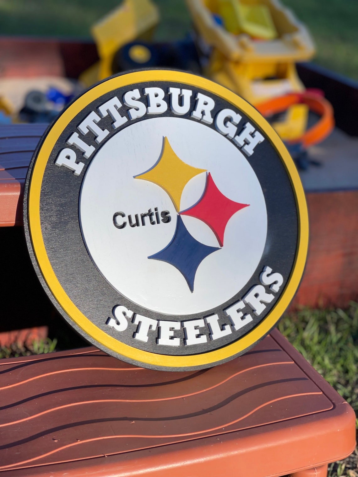 Steelers INSPIRED Wood Sign, 3D Sign, Steelers Logo Sign - Etsy