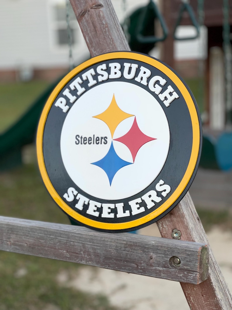 Steelers INSPIRED Wood Sign, 3D Sign, Steelers Logo Sign - Etsy