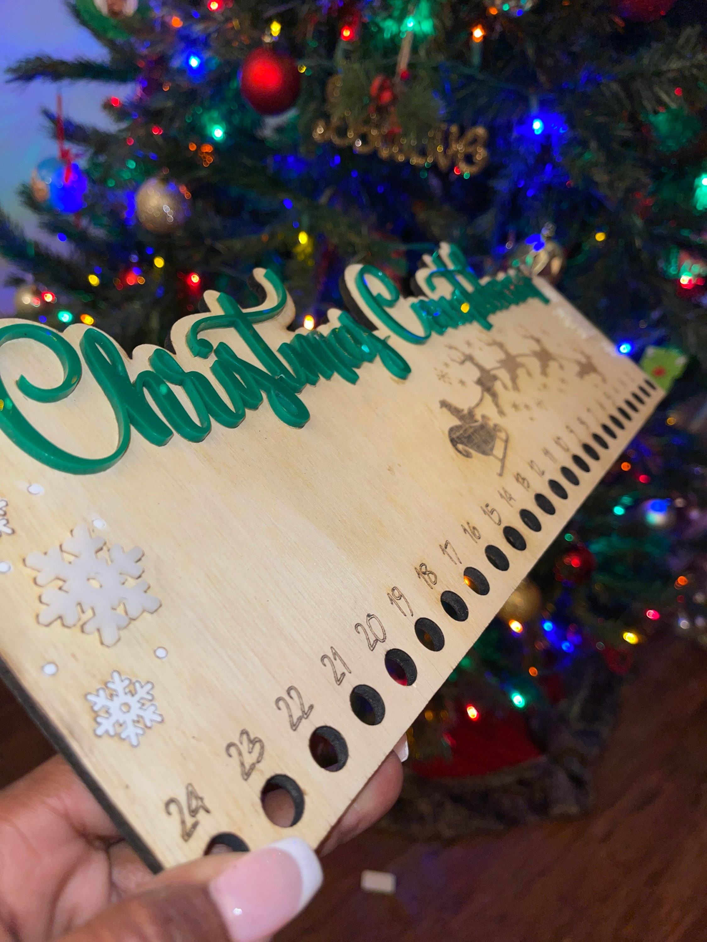 Christmas Countdown, Candy Cane Christmas Countdown, Christmas Decor ...