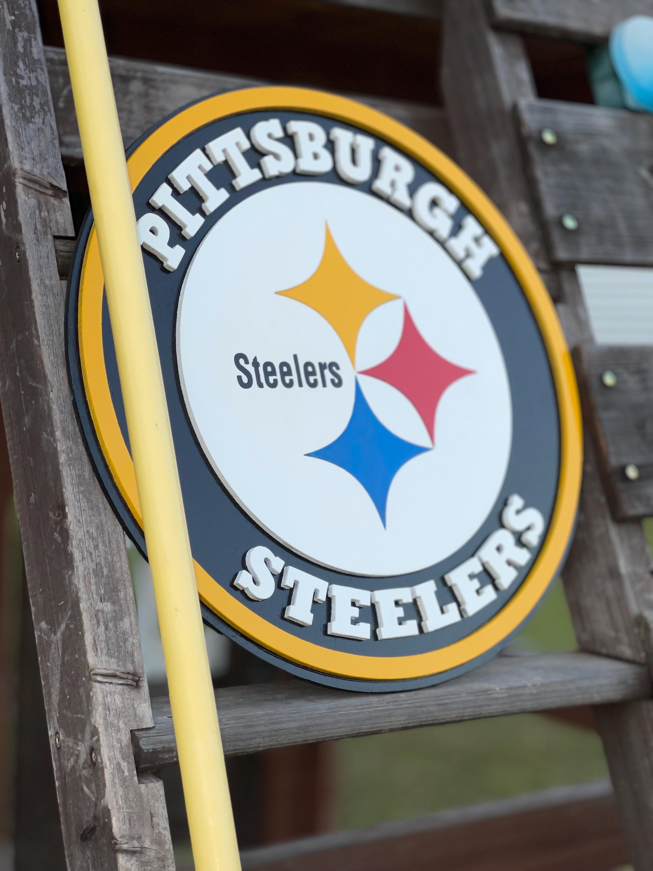 Steelers INSPIRED Wood Sign, 3D Sign, Steelers Logo Sign - Etsy