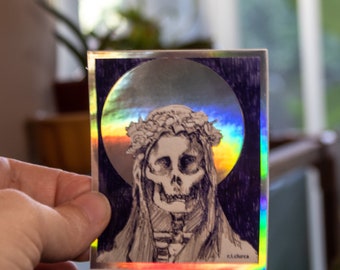 La Santa Muerte Sticker Pack 5 Pcs - Etsy