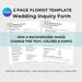Florist Wedding Inquiry Form Template | Editable in Canva ...