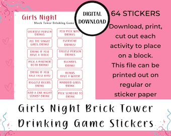 Jenga Block Stickers - Etsy