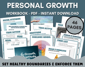 Self Growth Workbook - Etsy