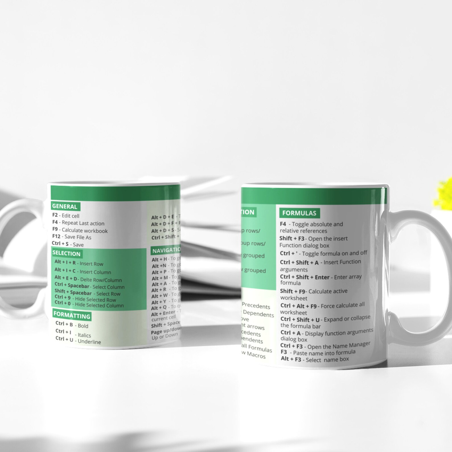 Excel Shortcuts Mug Svg, Excel Shortcut Mug Template, Excel Super ...