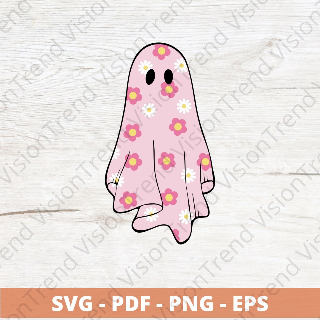 DAISY GHOST Svg, Cute Halloween SVG, Halloween Svg Design, Ghost Svg ...