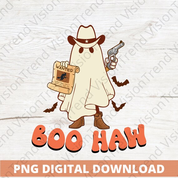 Boo HAW PNG Cowboo Baby Western Fall PNG Fall Sublimation - Etsy