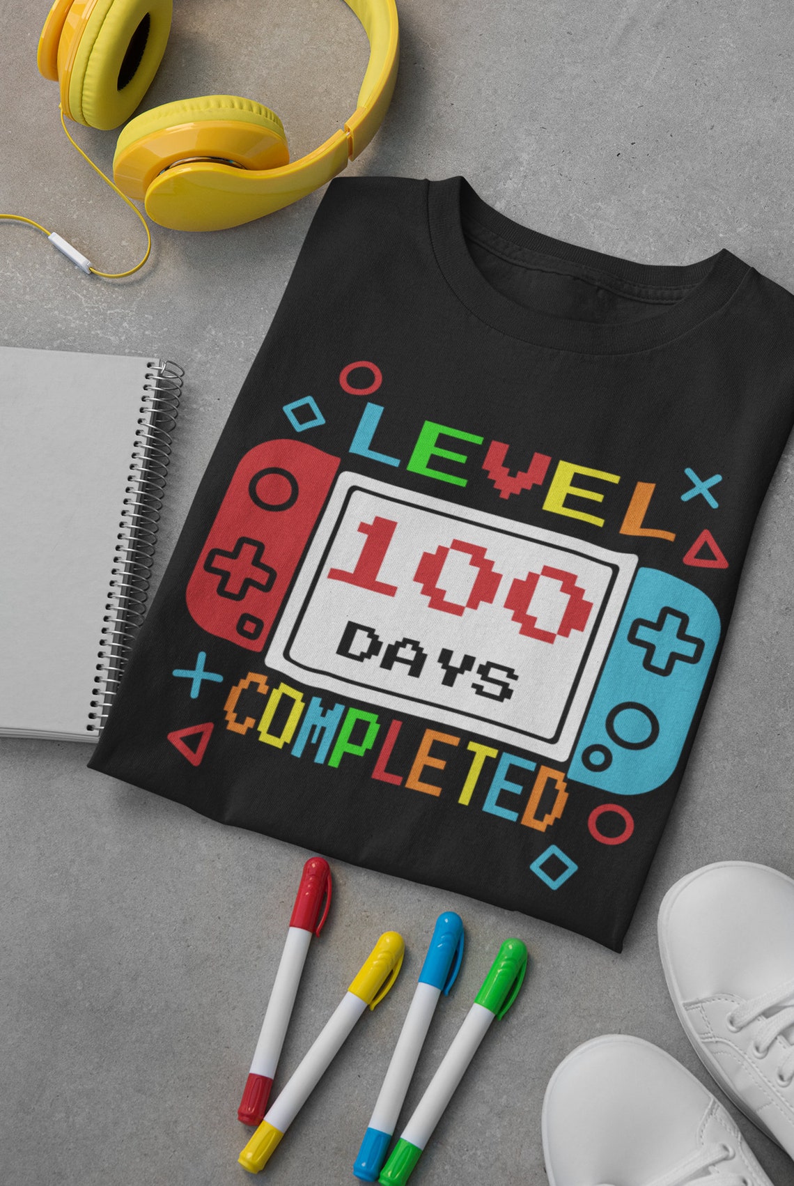 Level 100 Days Completed SVG, Level 100 Days of School Completed, 100 ...
