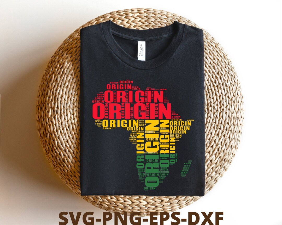 Origin Africa Map Svg, My Roots Svg, Black History Month Svg, Black ...