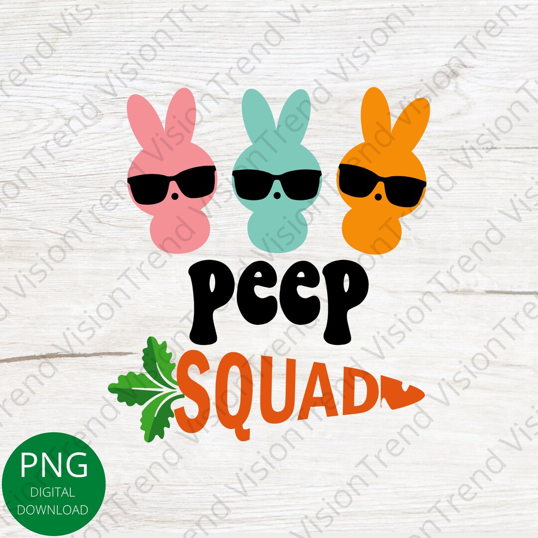 Peep Squad Png Sublimation, Easter Png, Cute Easter Spng, Easter Peeps ...