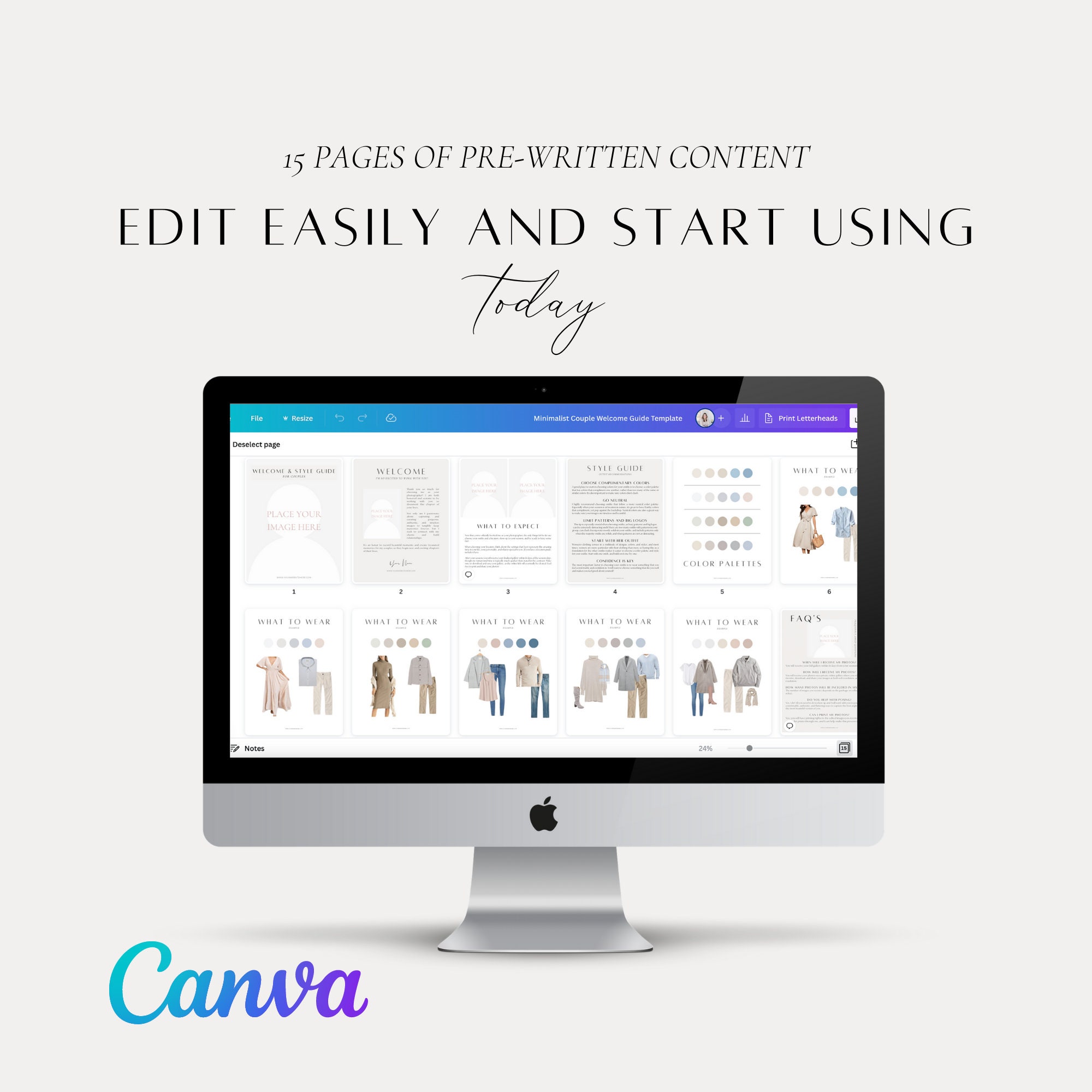 Couple Engagement Photography Welcome & Style Guide, Couple Session ...