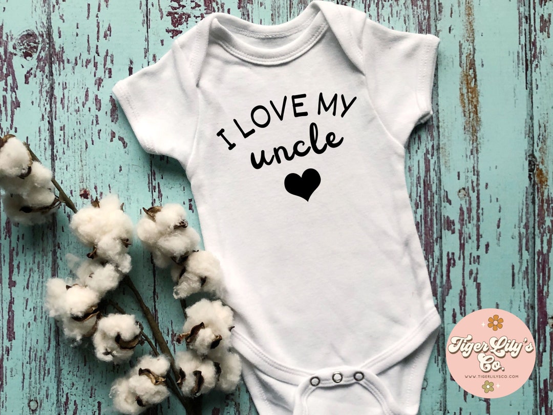 I Love My Uncle Baby Onesie® Cute Family Gift for Uncle - Etsy