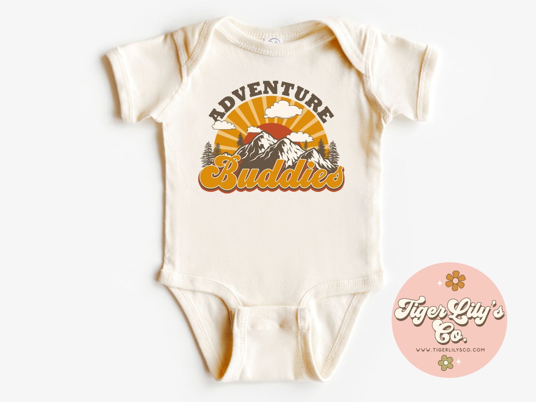 Adventure Buddies Baby Onesies® Cute Retro Boho Adventure Outdoors ...