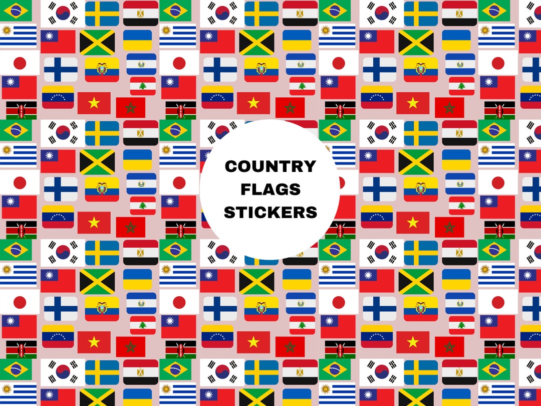 National Flag, Stickers Pack Decoration, Home Decor, Wall Art, Travel ...