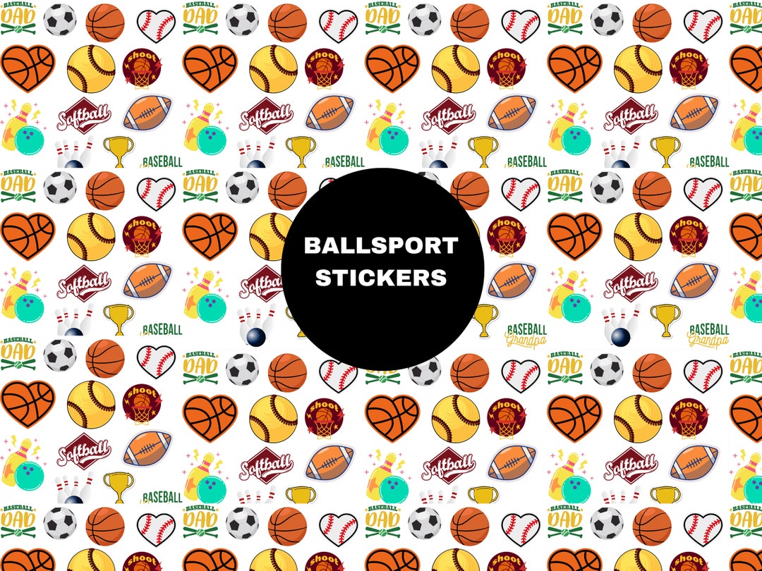 Ball Sports and Games, Digital Planner Stickers, Goodnotes Stickers ...