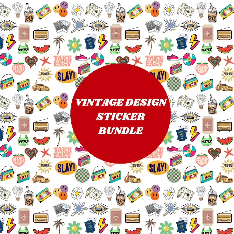Vintage Stickers - Etsy